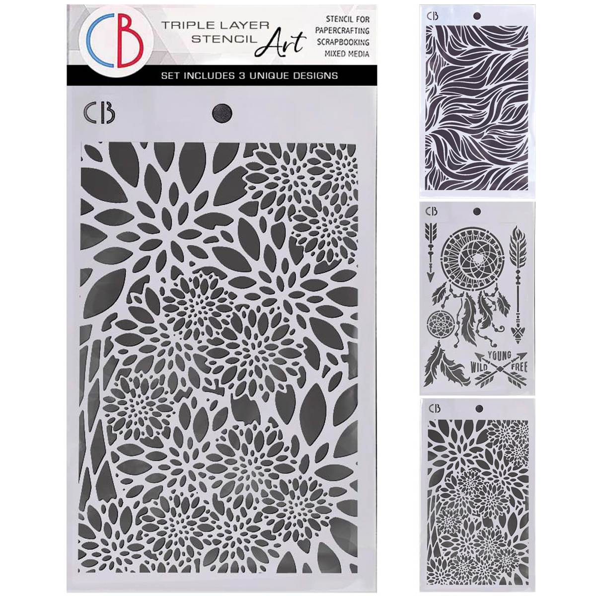 Stencil Mix "Forest Tales" // Triple Layer Set // 3 Stk. // Ciao Bella ...